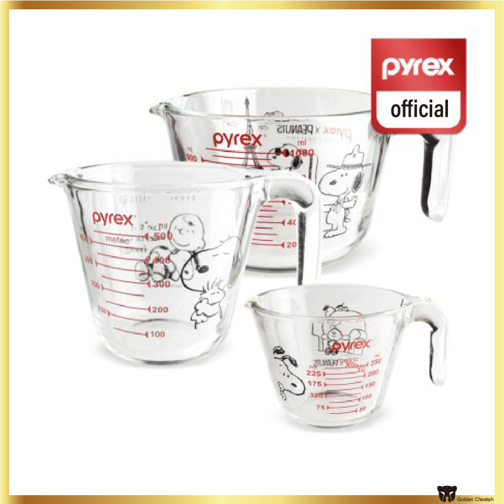 Pyrex Measuring Cup Snoopy Edition 250ml 500ml 1L | Shopee Philippines