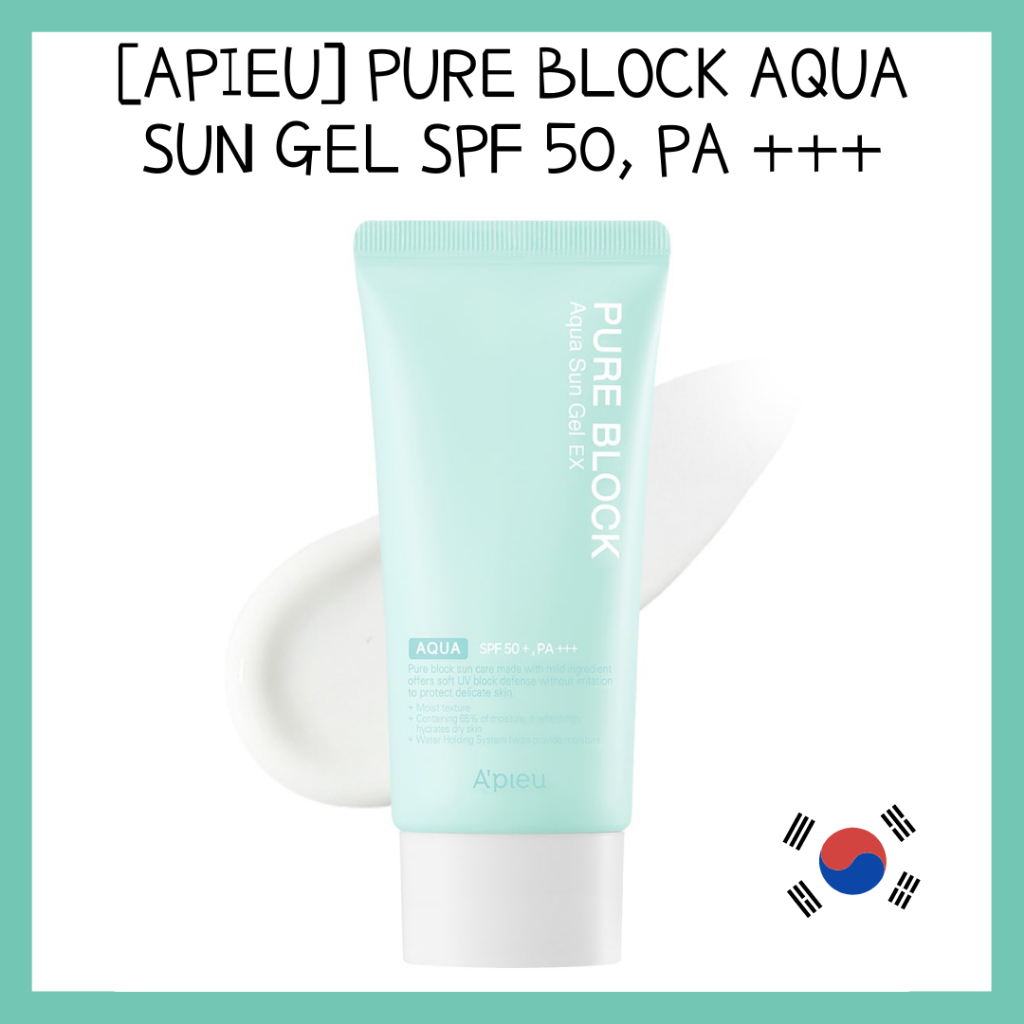 [Apieu] Pure Block Aqua Sun Gel EX SPF50+ PA+++ 50ml / From Korea ...