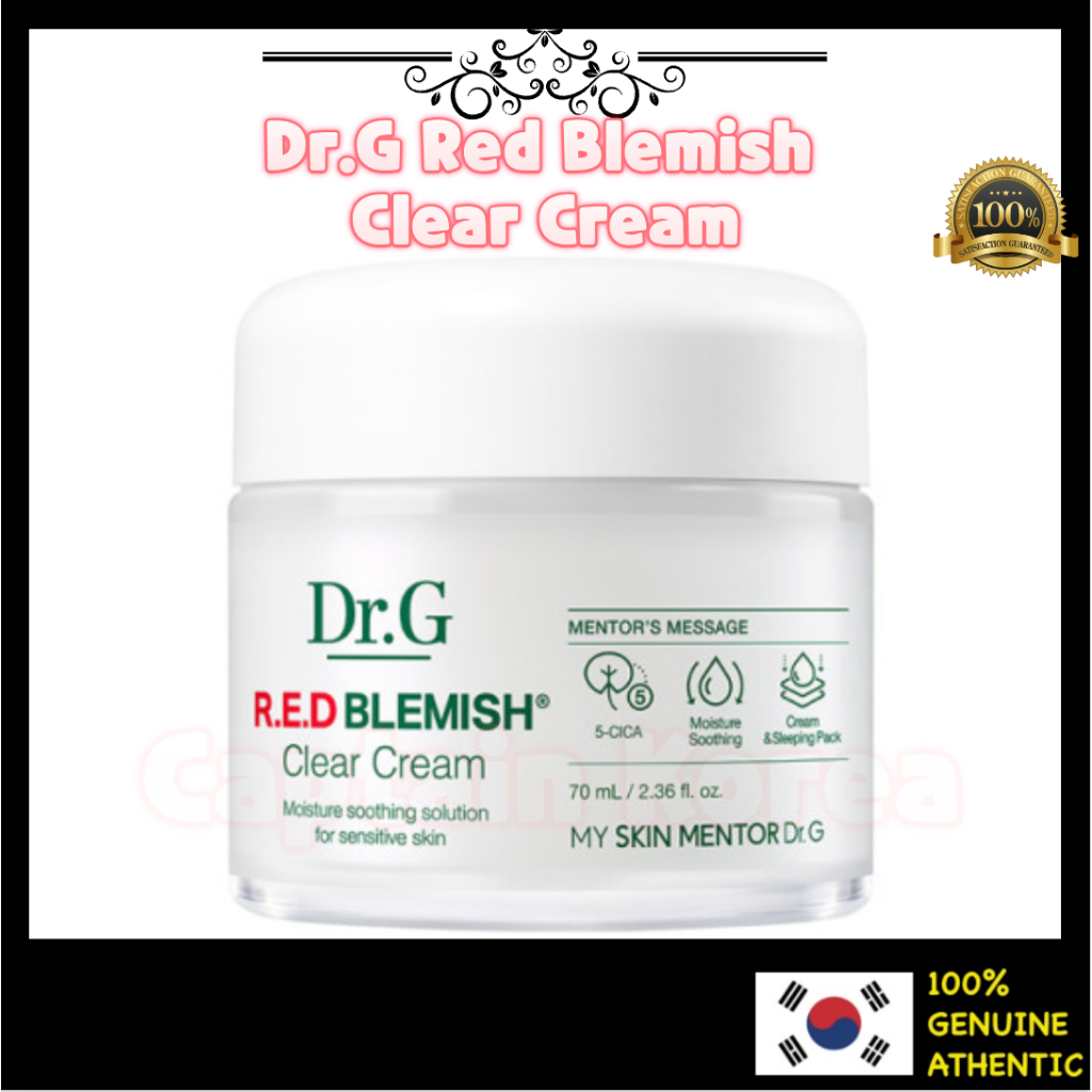 Dr.G Red Blemish Clear Cream 70ml | Shopee Philippines