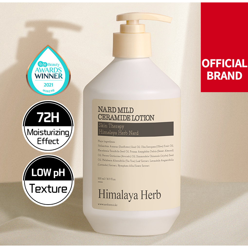[NARD] Mild Ceramide Lotion 500ml - 72 Hour Hydrating Effect | Shopee ...