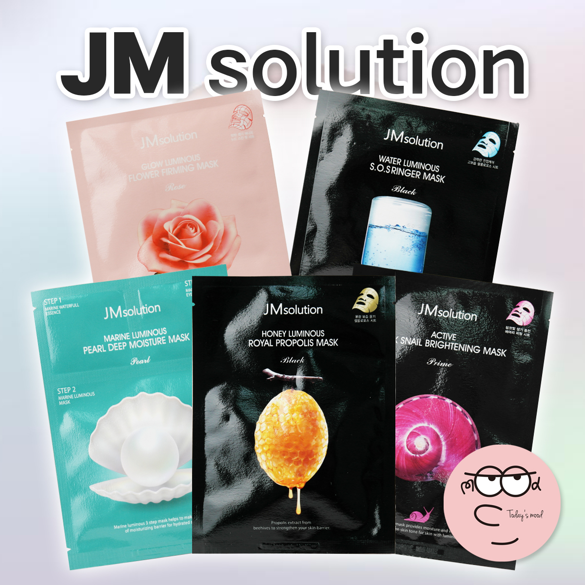 [JM Solution] Mask Pack 1pcs (5 types) | Honey Glow Essence Brightening Moisture MaskPack ...