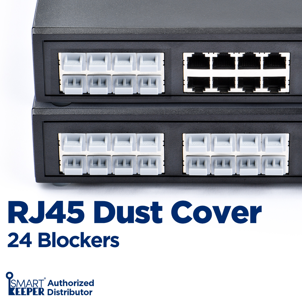 RJ45 Dust Cover 24 (Ethernet RJ45 port cover 24ea, removable without ...