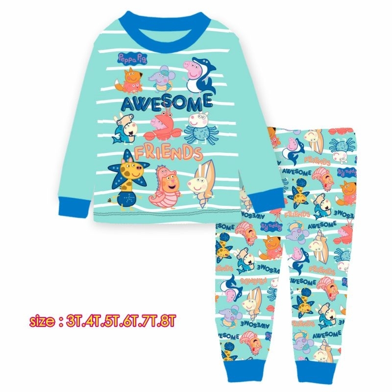 SG SELLER Kids short sleeve Pyjamas 3 to 7years spider man unicorn ...