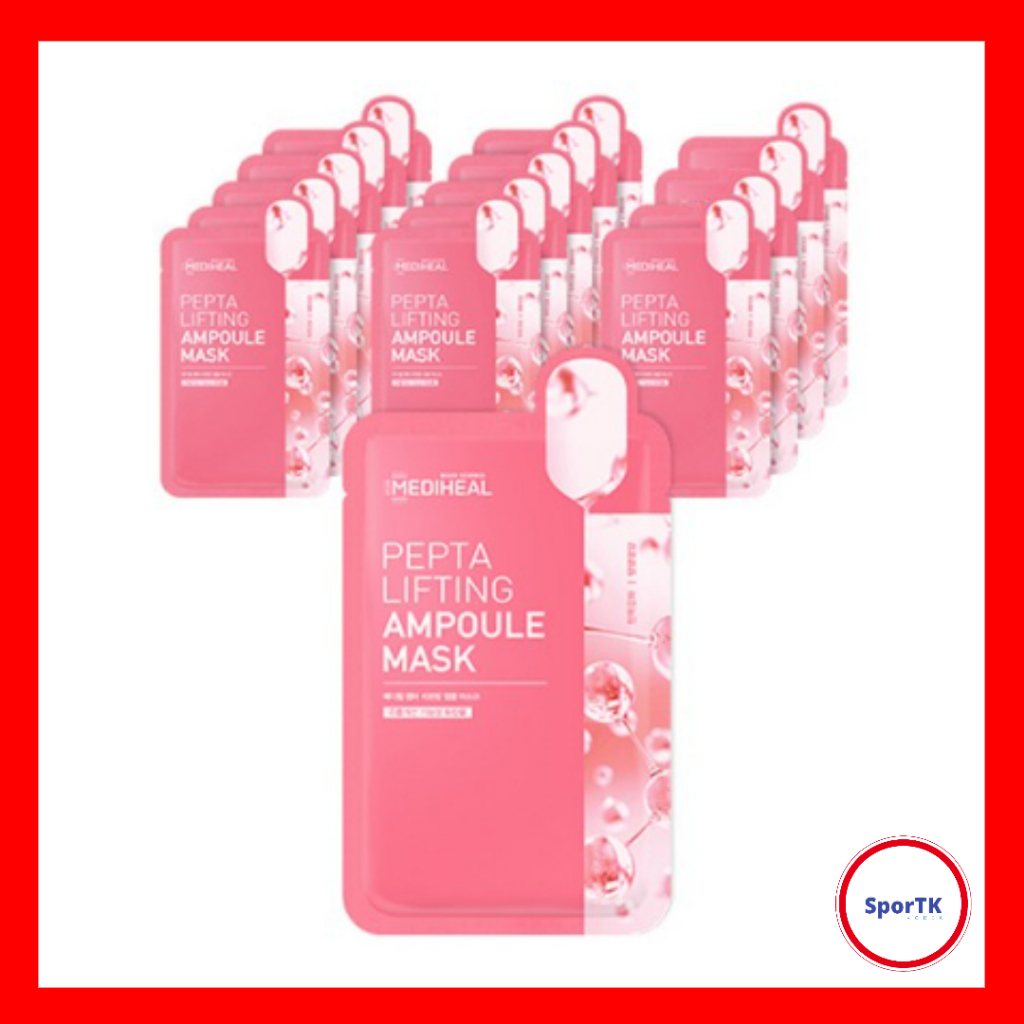 MEDIHEAL Pepta Lifting Ampoule Mask 20ml x 15p / Face Pack | Shopee ...