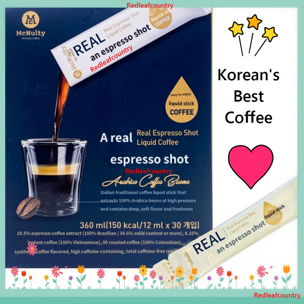 Real Espresso Shot Liquid Coffee Sachets 30pcs / K-Americano/ Ice ...
