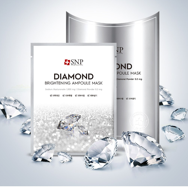 SNP Diamond Brightening Ampoule Mask Pack 10p | Shopee Philippines