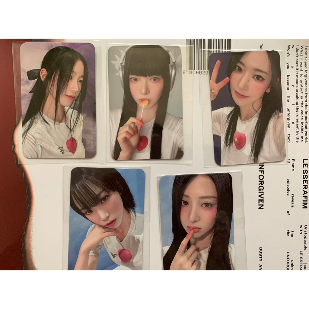 LE SSERAFIM - UNFORGIVEN YES24 fan signing event undisclosed photo card ...