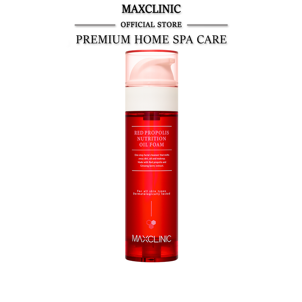 MAXCLINIC Red Propolis Nutrition Oil Foam 110g One Step Facial Cleanser ...