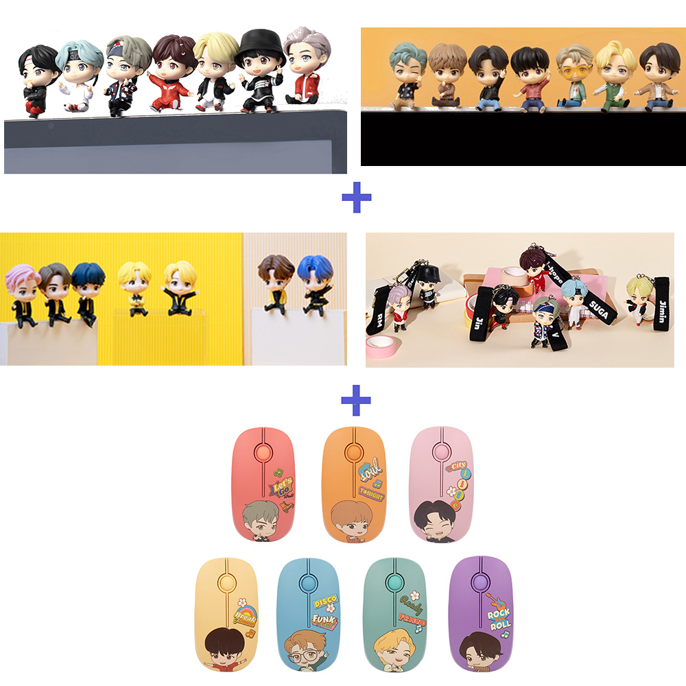 [Korea] BTS (Bangtan boys) 3 Monitor Figure"Magic Door + Dynamite + Butter" + 1 Keyring + 1 ...