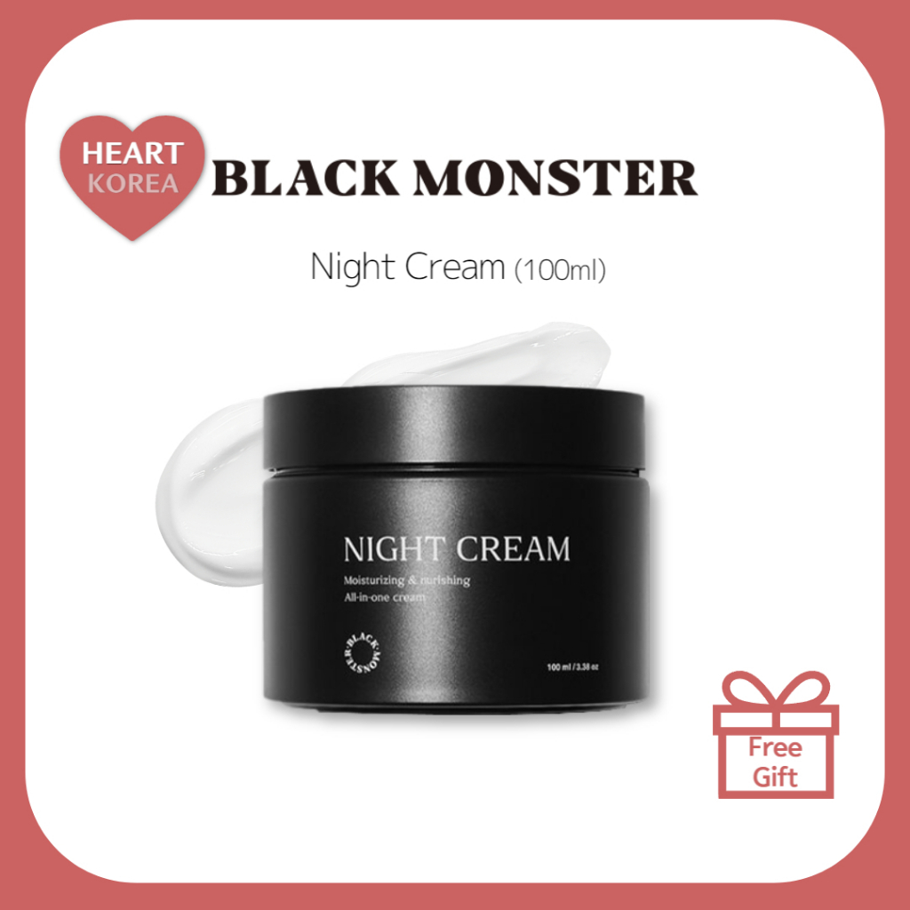 BLACK MONSTER Night Cream 100ml / moisturizer for men / all in one ...