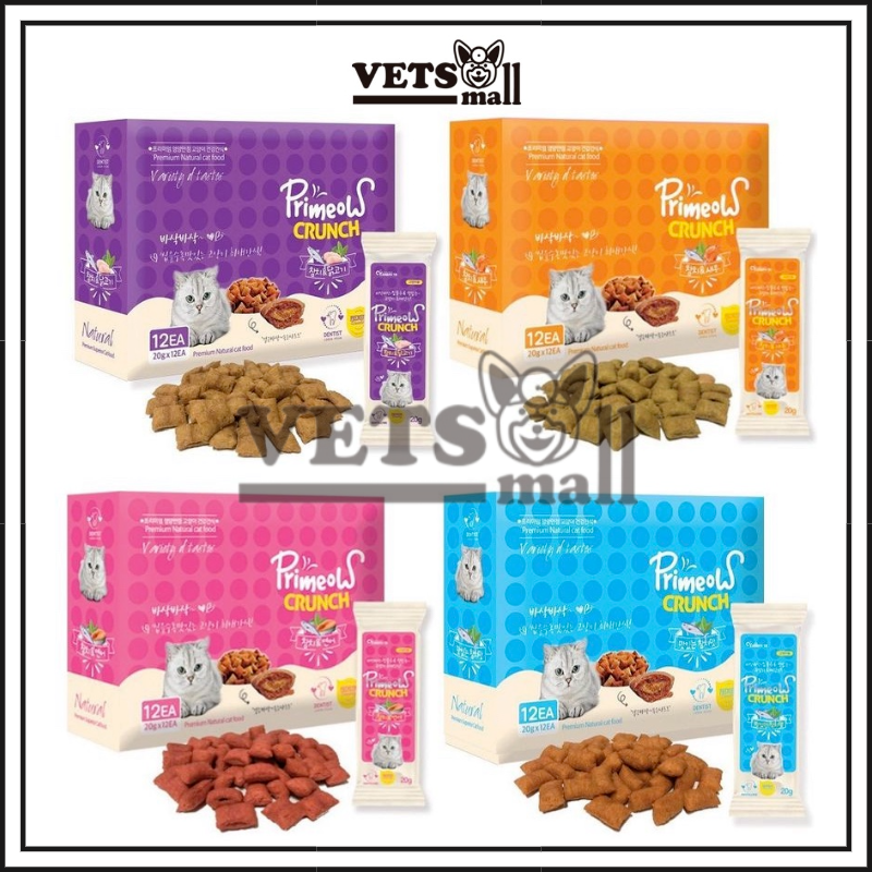 [ HESEDJOSEPH ] HESEDJOSEPH Primeow Crunch Cat Treats 240g(20g*12EA ...