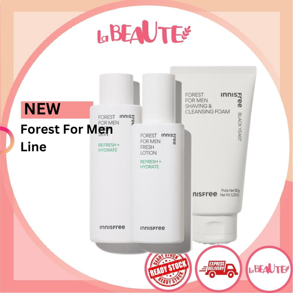 Innisfree Forest For Men Fresh Skin 180ml / Fresh Lotion 140ml / Forest ...