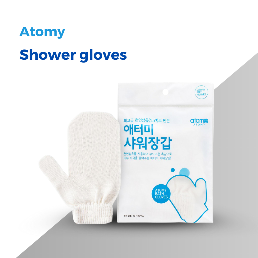 Atomy shower gloves 2 pieces (free size) | Shopee Philippines
