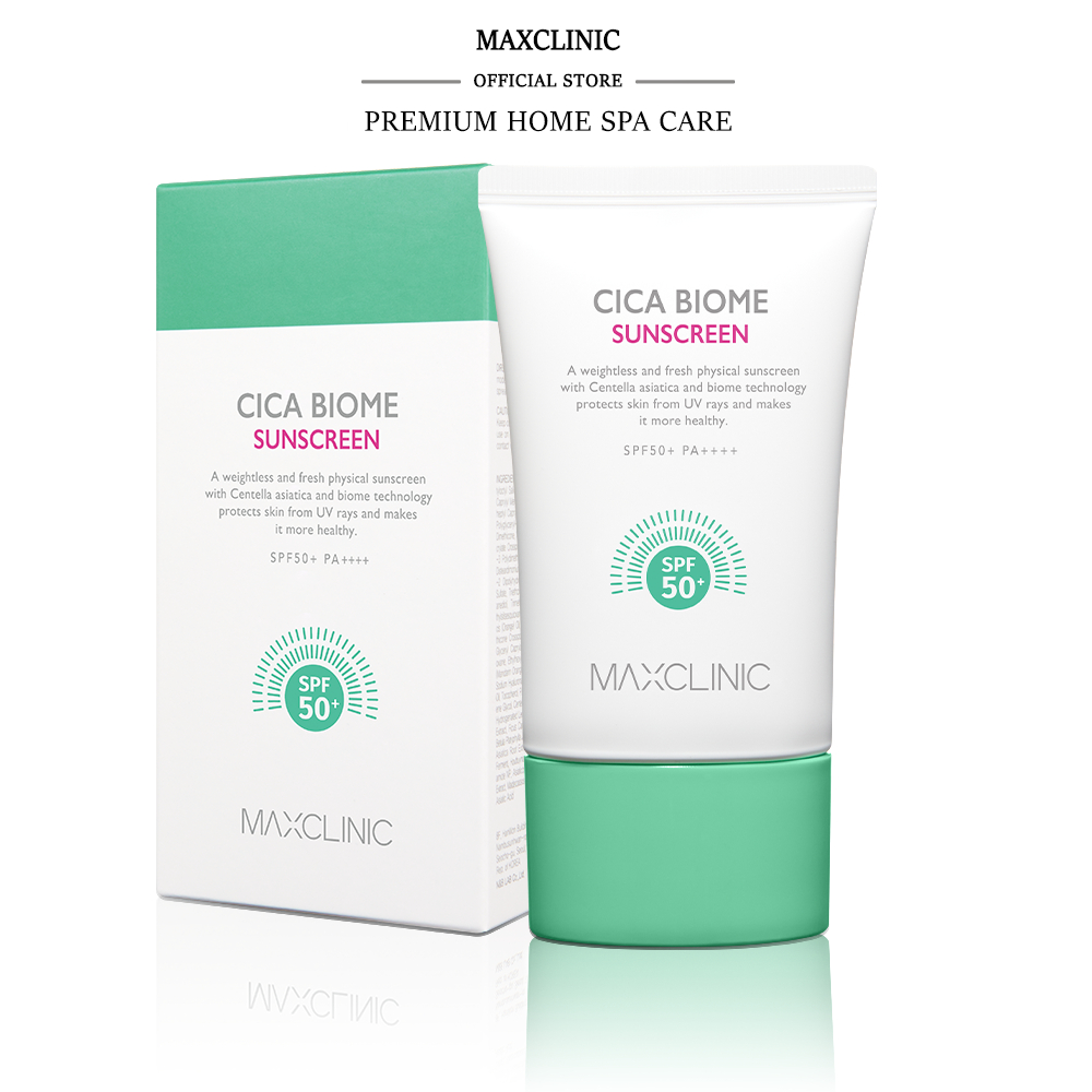 MAXCLINIC Cica Biome Sunscreen SPF50+ PA++++ 50ml | Centella Asiatica ...