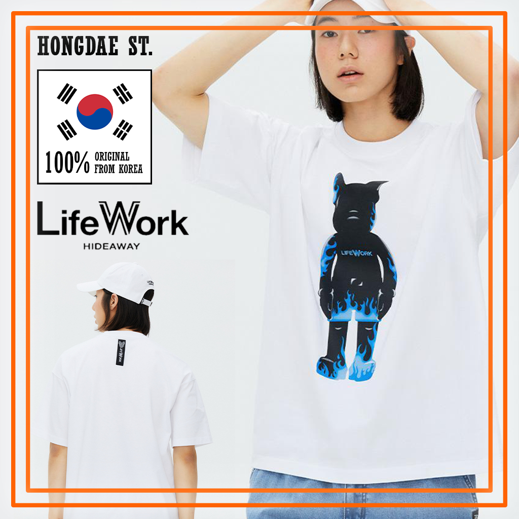 LIFEWORK - 100% Authentic - UNISEX Flam Figure Short Sleeve T-Shirt ...
