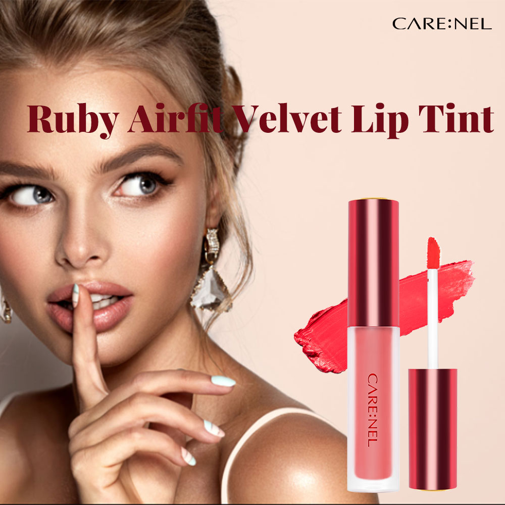 CARENEL Ruby Airfit Velvet Tint 5Colors Long Lasting Korean Lip Tint | Shopee Philippines