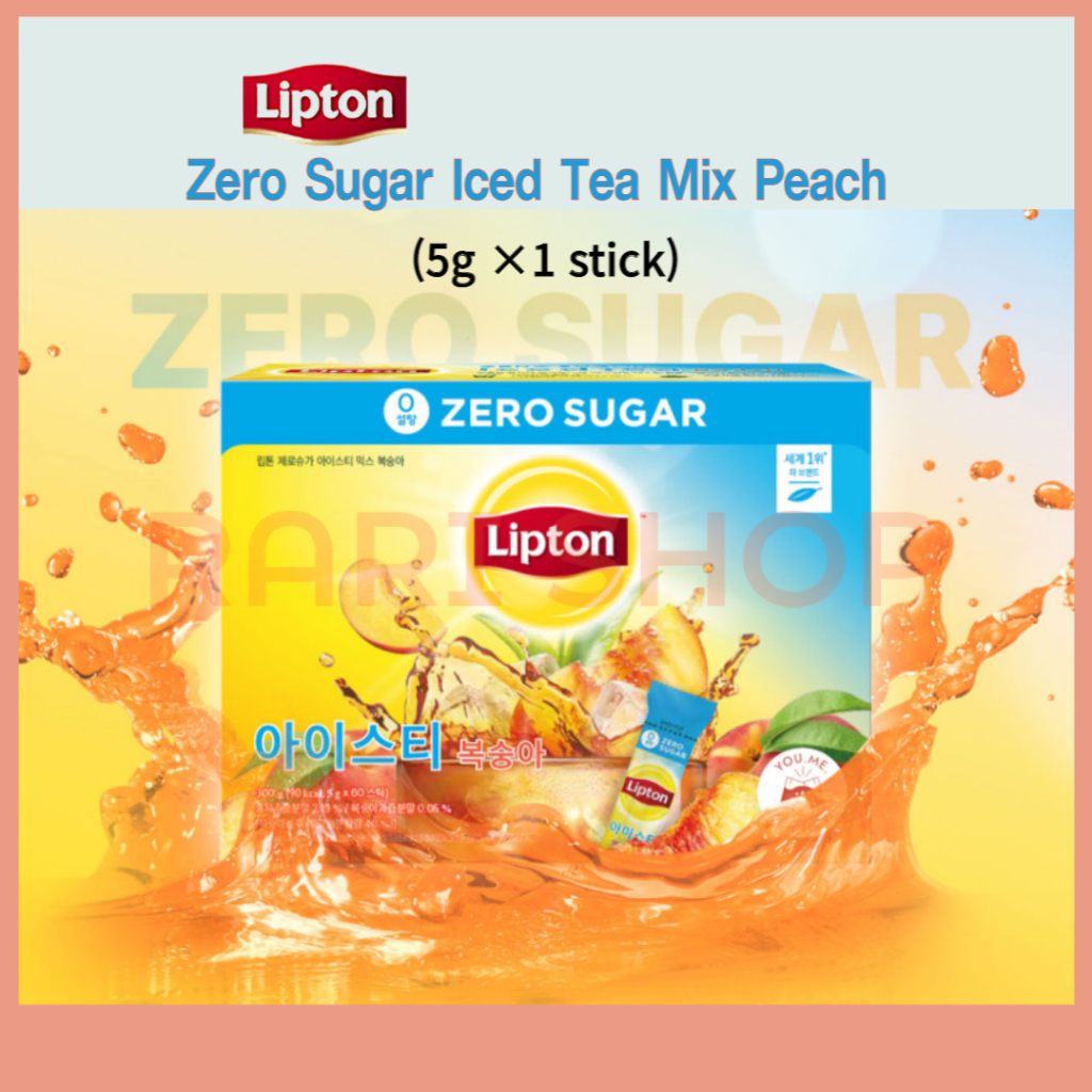 [Lipton] Zero Sugar Iced Tea Mix Peach (10T/30T) | Shopee Philippines