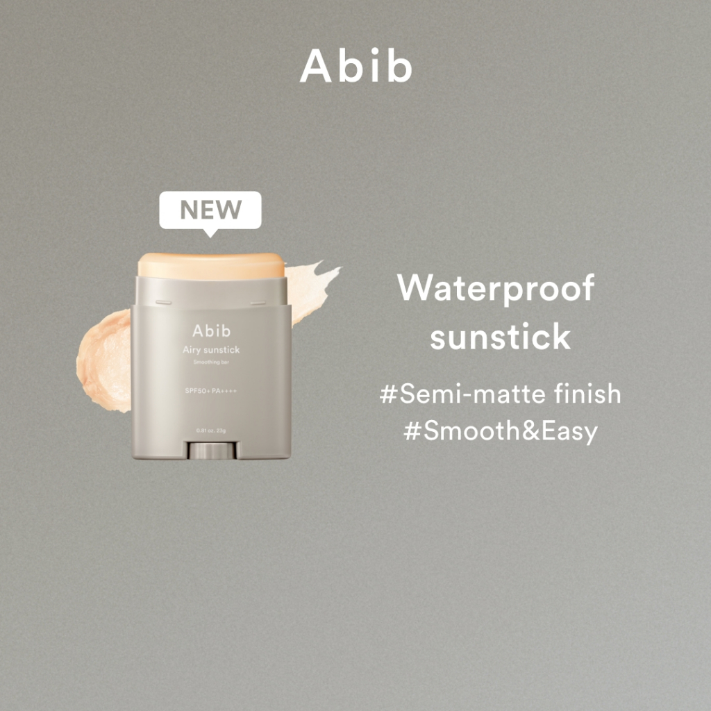 Abib Airy Sunstick Smoothing Bar SPF50+ PA++++ (23g) Waterproof ...