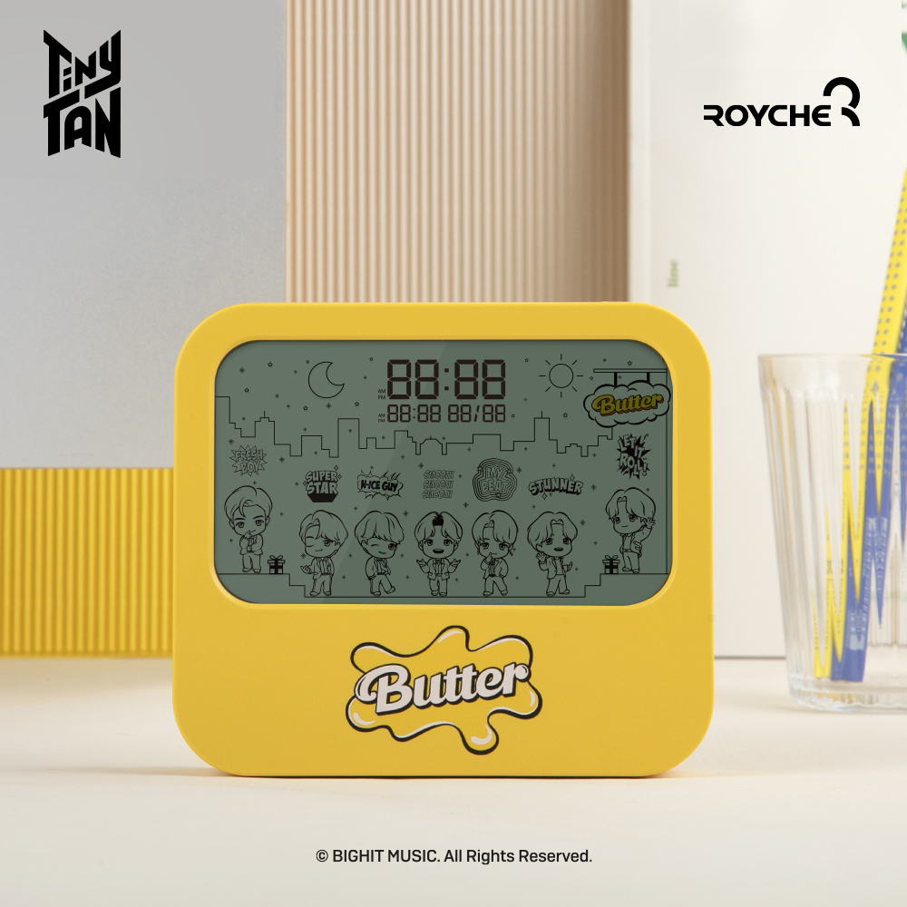 BTS TinyTAN Official Butter Animation Clock | Shopee Philippines