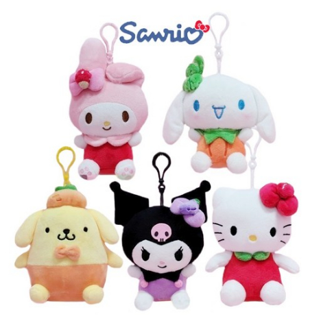 Sanrio Authentic Cute Kawaii Kuromi Cinnamoroll Pompom Purin Hello Kitty My Melody Plush Toy ...