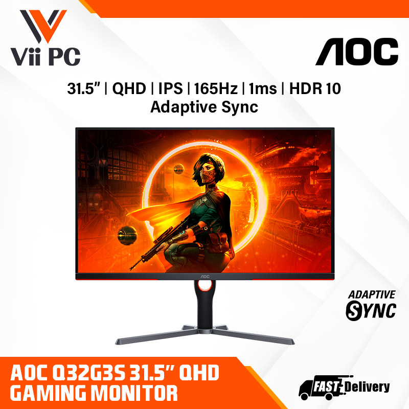 AOC Q27G2S 27 INCH 2K QHD 155HZ HDR MODE 1MS IPS GAMING MONITOR G-Sync Compatible | Shopee ...