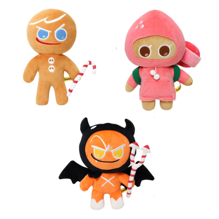 Cookie Run Kingdom Plush Doll 27cm (Ginger Brave Strawberry Cookie ...