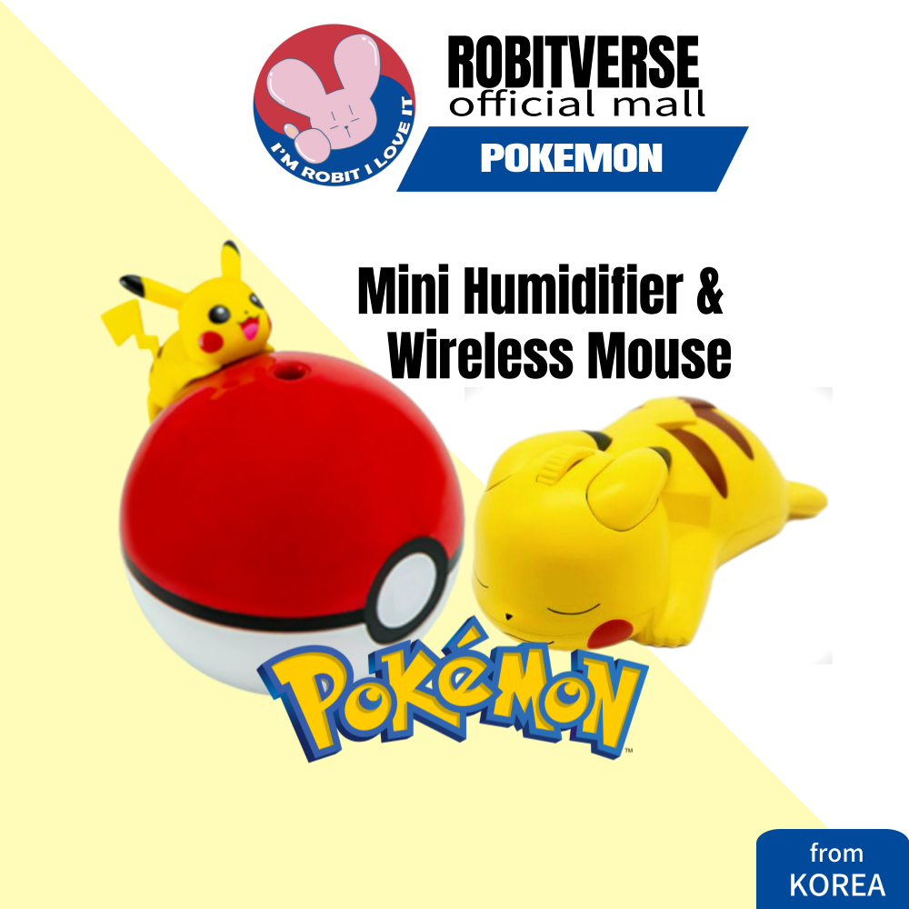 [POKEMON] Pikachu Wireless mouse & Mini Humidifier pikachu / pikachu mouse / pokemon mouse ...