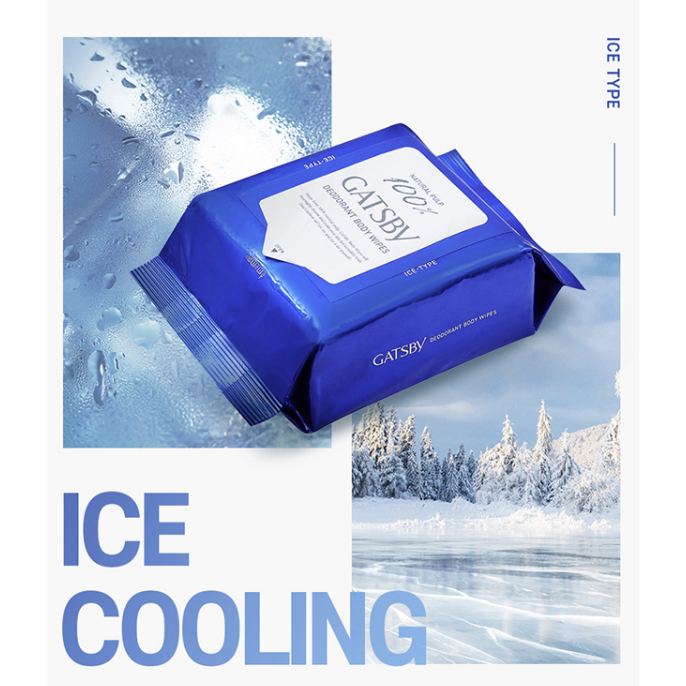 GATSBY, Ice cooling body wipes, 10 sheets, 30 sheets | Shopee Philippines