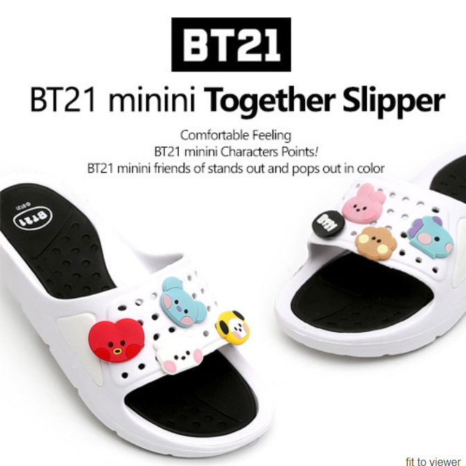 [BTS] BT21 minini Together Slippers / BT21 Slipper (Official Authentic ...