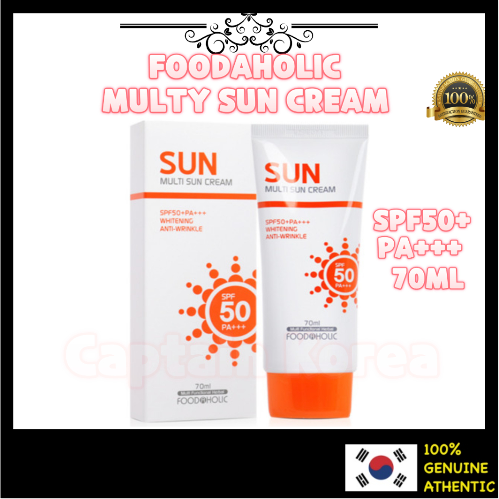 Foodaholic Multi Sun Cream SPF50+ PA+++ 70ml | Shopee Philippines
