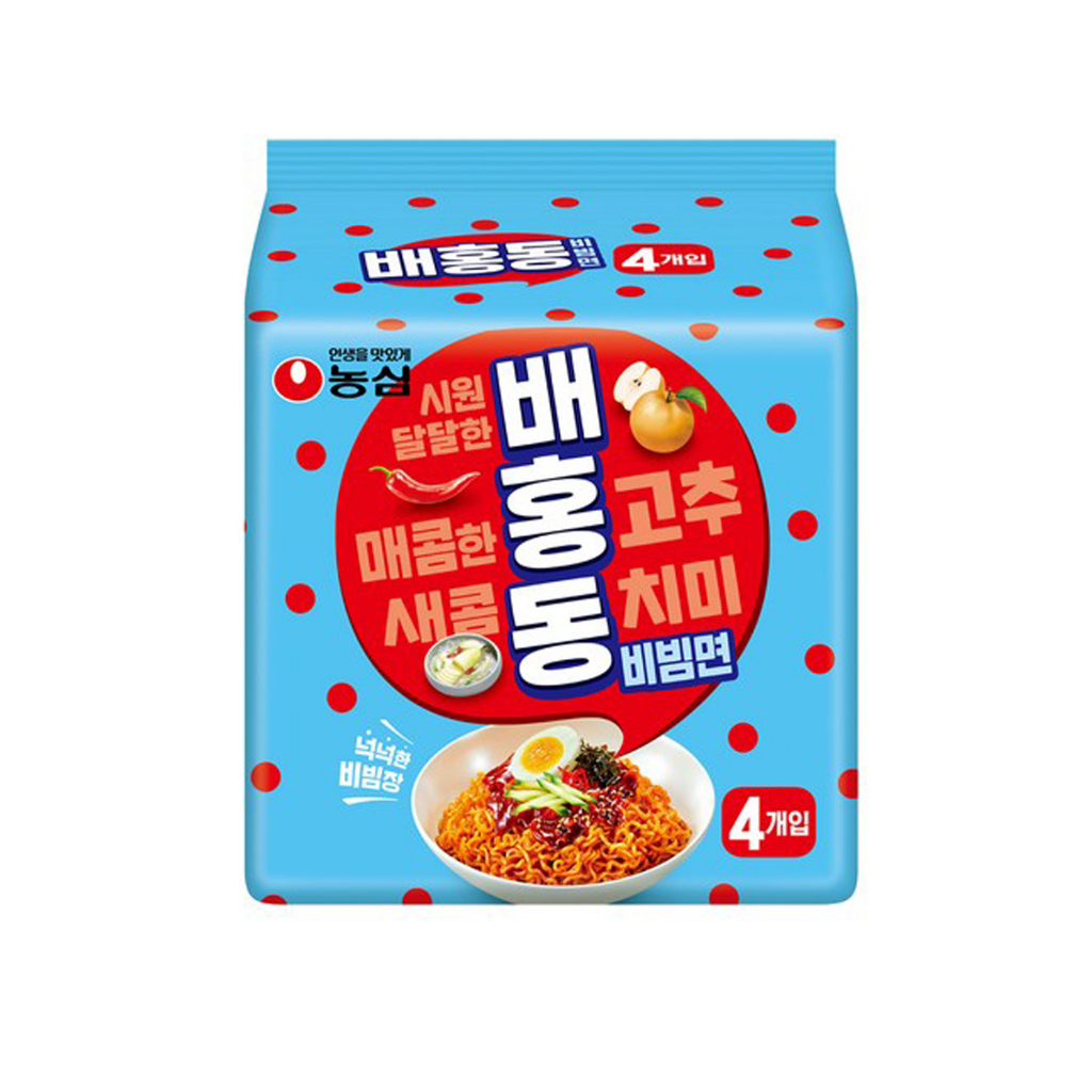 Nongshim Bae hong dong Bibim noodle 4ea | Shopee Philippines