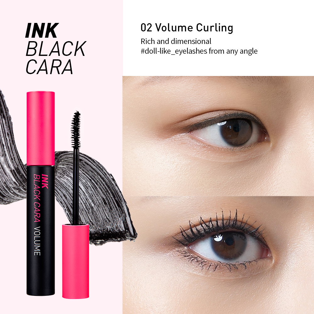 [PERIPERA] Ink Black Cara Mascara 7g | Drop-free, Curling, 3D Volume ...
