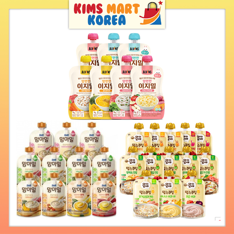 Korean Baby Porridge Puree Solid Rice Food Single Pack for +6~12month ...