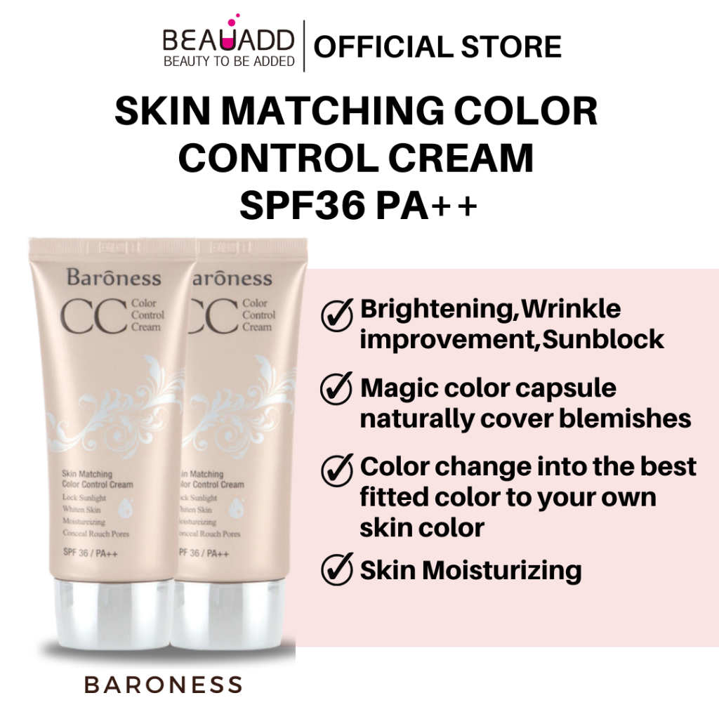 [BARONESS] CC Cream Skin Matching Color Control Cream 50ml - BeauAdd ...