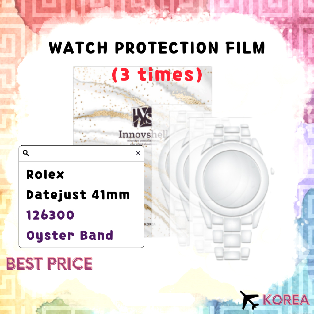 Protection Films for Rolex Datejust 41mm (Smooth Bezel, Oyster Band ...