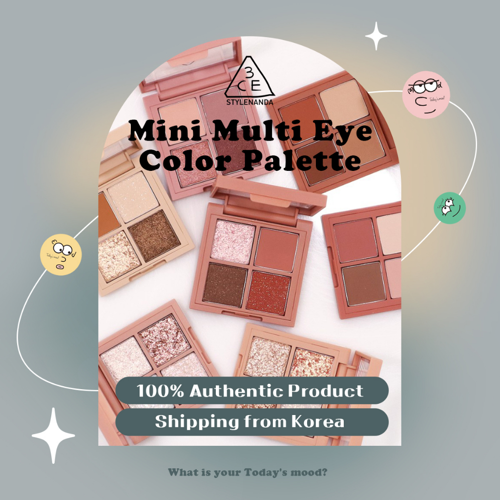 [3CE] Mini Multi Eye Color Palette 9g | Eye Make up Cosmetic | Shopee ...