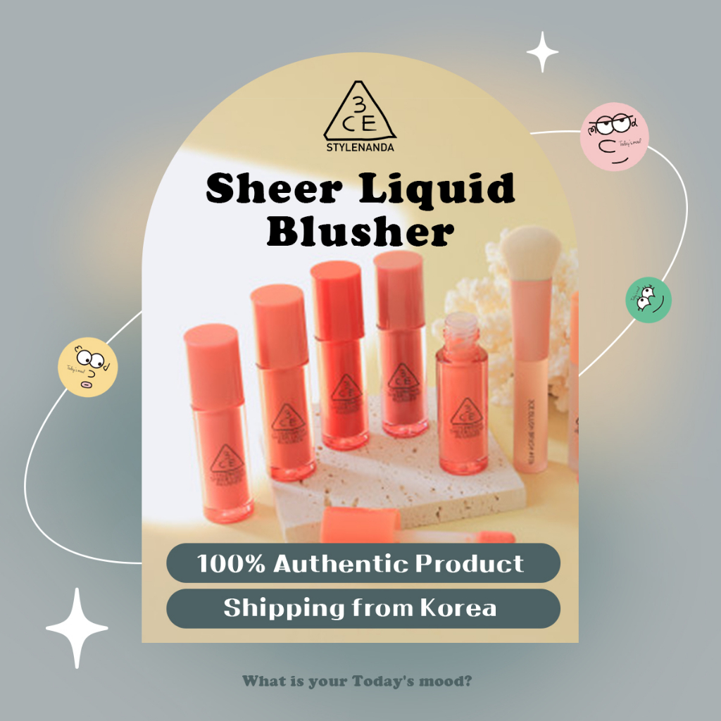 [3CE] Sheer Liquid Blusher 3g | FACE BLUSH Blusher Shipping from Korea ...