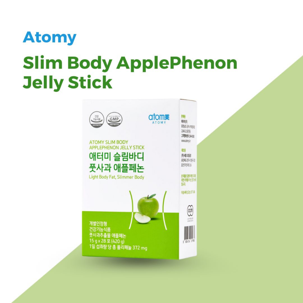 Atomy Slim Body Green ApplePhenon Jelly Stick (15g x 28pcs) | Shopee ...