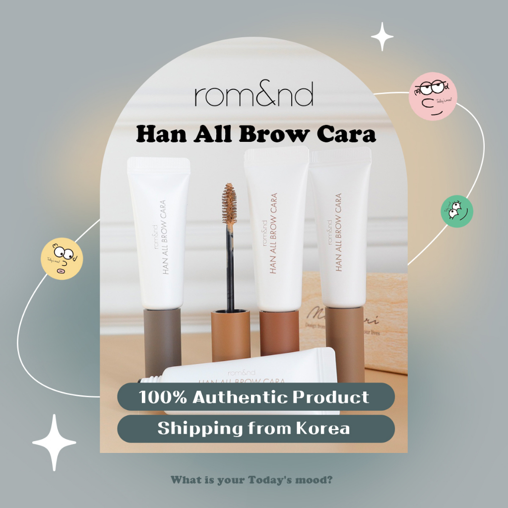[rom&nd] Han All brow cara (4 colours) | Eyebrow mascara romand ...