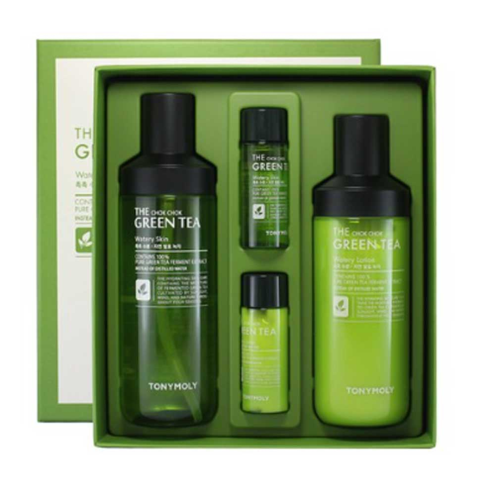 TONYMOLY THE CHOK CHOK GREEN TEA Watery set | Shopee Philippines