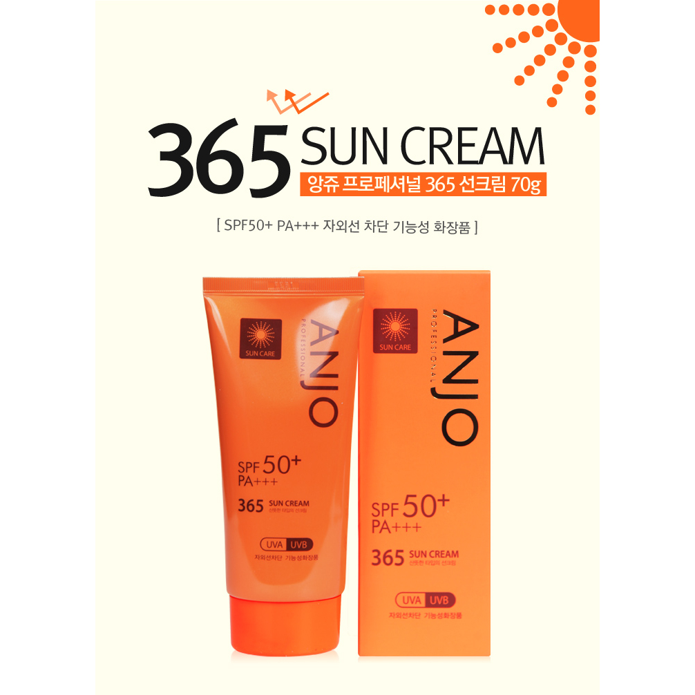 Anjo Professional 365 Sun Creams SPF 50+ PA+++ 70g | Shopee Philippines