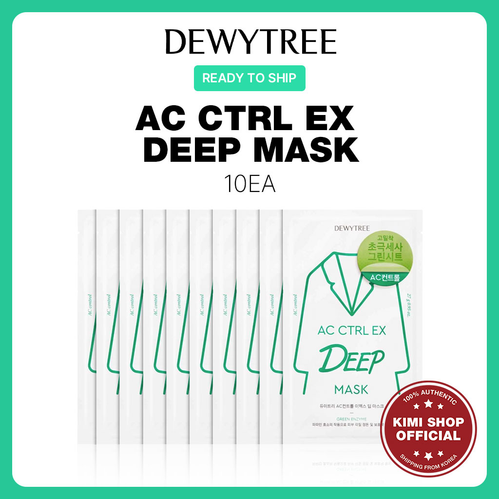 [Dewytree] AC Control EX Deep Mask 10ea / Acne Soothing Sheet Mask Pack ...