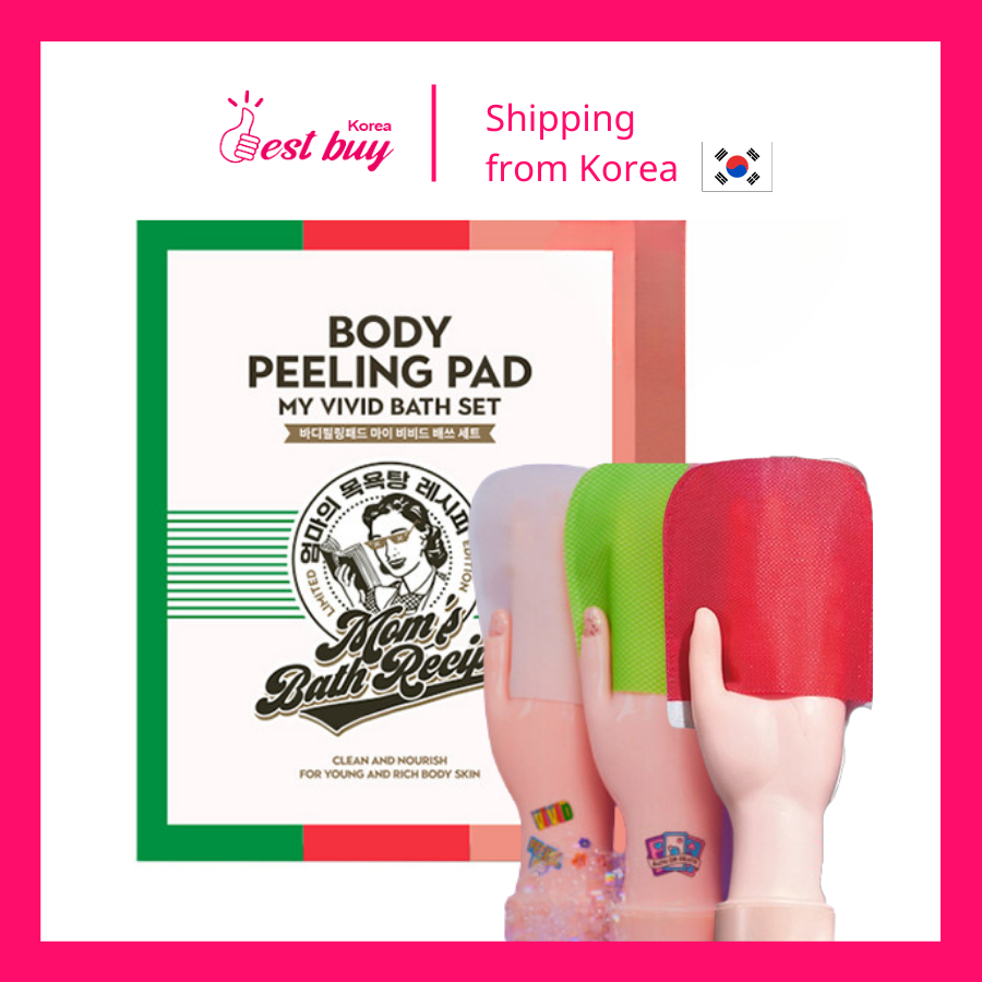 Mom's Bath Recipe Body Peeling Pad 8 Sheets (Original/Strong/Trouble ...