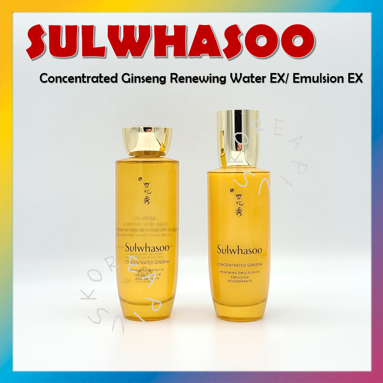 [SULWHASOO] Concentrated Ginseng Renewing Water EX 150ml/ Emulsion EX 125ml | Shopee Philippines