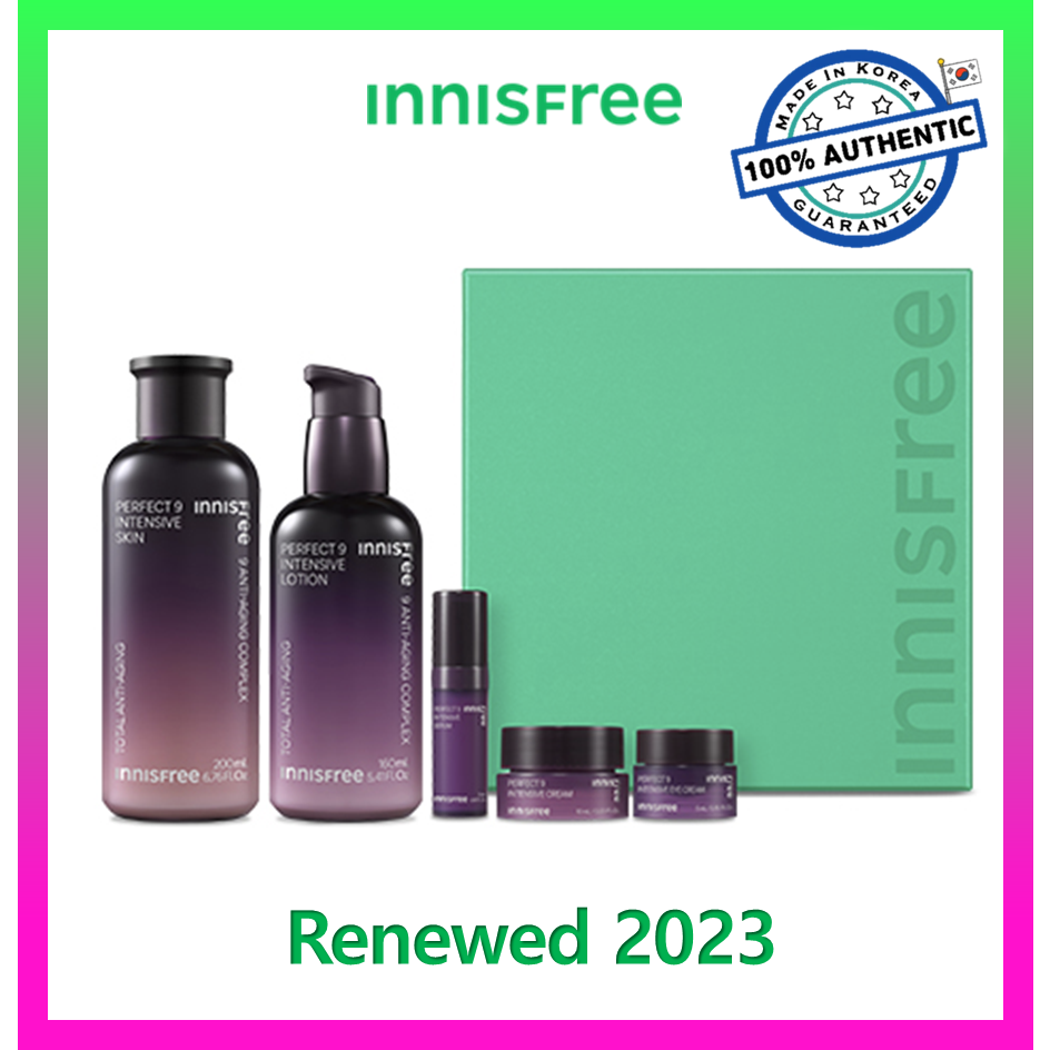 innisfree Perfect 9 Intensive Skincare SET (2023 AD) | Shopee Philippines
