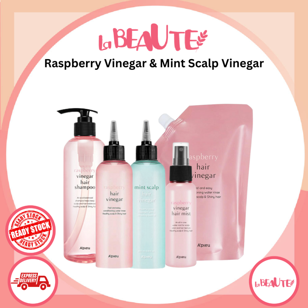 A'pieu Raspberry Vinegar & Mint Scalp Vinegar [Shampoo / Mist / Vinegar ...