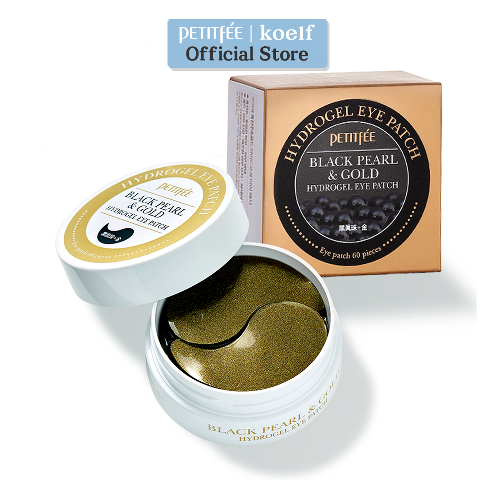 [Petitfee Offical] Black Pearl & Gold Eye Patch 60ea (30days) 24K Gold ...