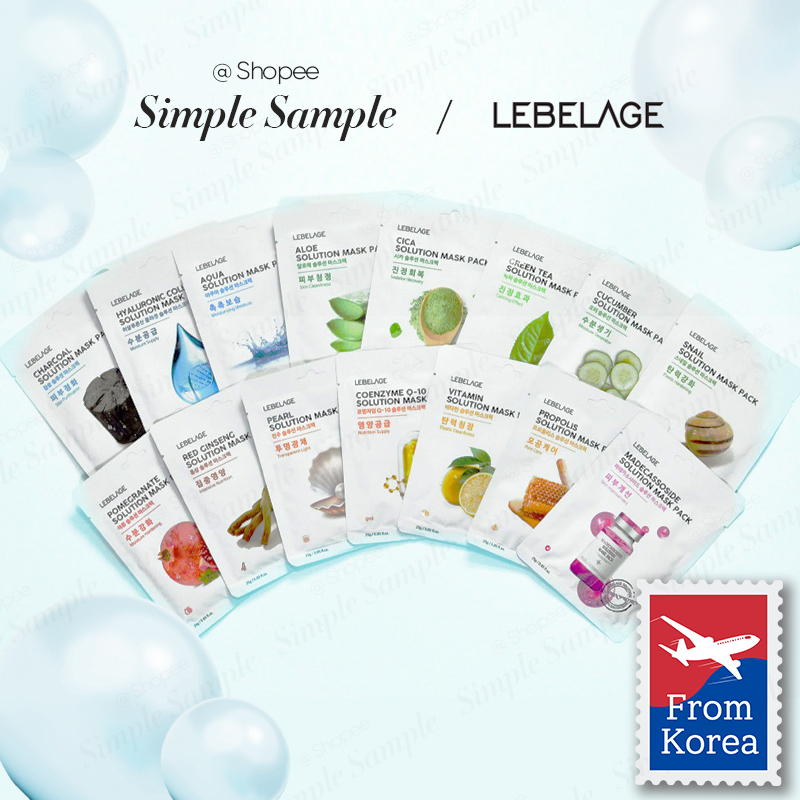 LEBELAGE in KOREA 14 types skin solution mask pack (5 sheet ) | Shopee ...