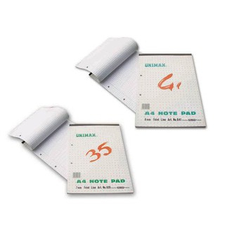 Falcon UNIMAX A4 Notebook 120pages / Lecture Pad 6mm / 7mm Feint Line ...