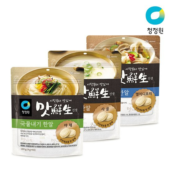 Chung Jung One Traditional Korean Soup Base Stock Vegetables / Anchovy ...